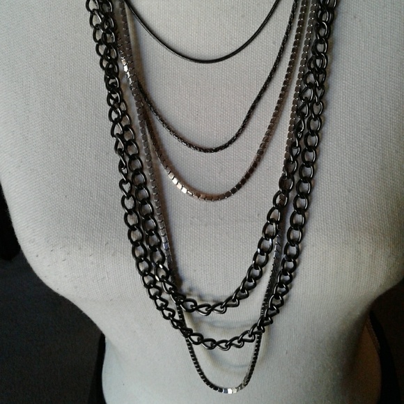Jewelry | Long 6 Chain Hanging Necklace | Poshmark